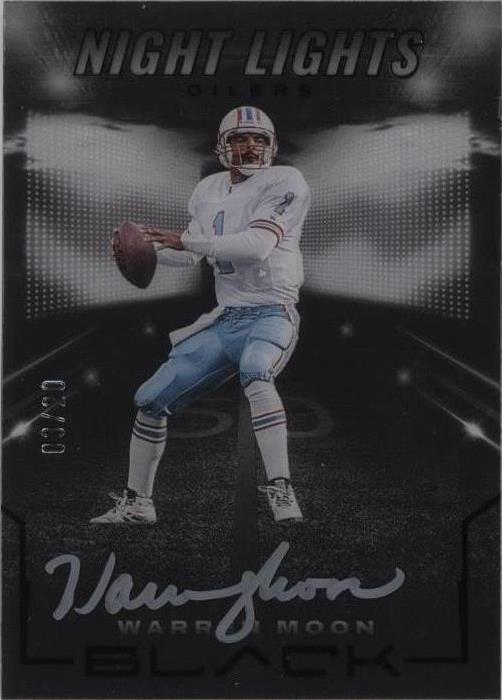 2023 Panini Black - Night Lights Signatures #NLS-WM Warren Moon /20 (AU ...
