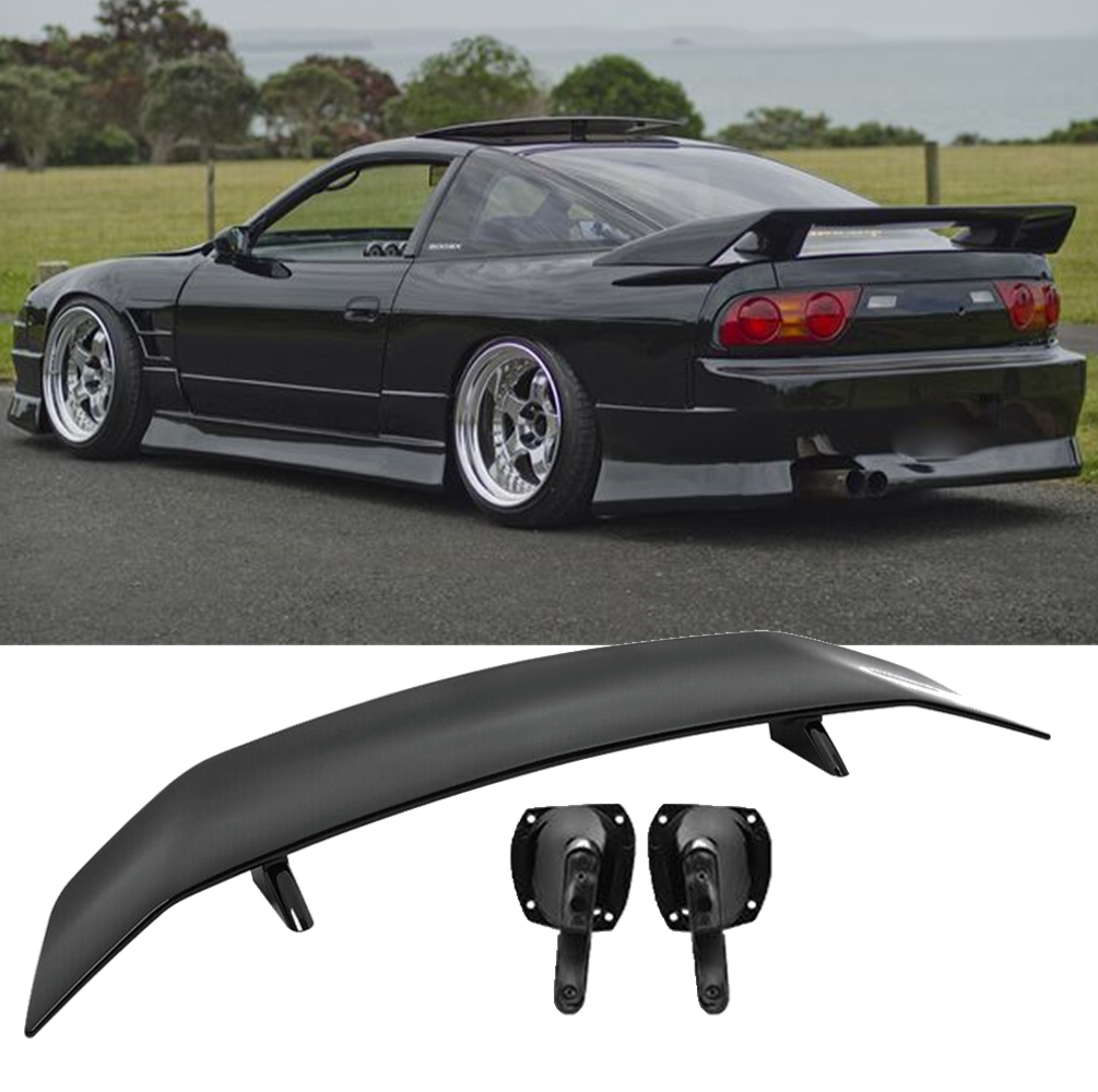 47" Glossy Black Racing Rear Trunk Spoiler GT Wing For Nissan 180sx ...