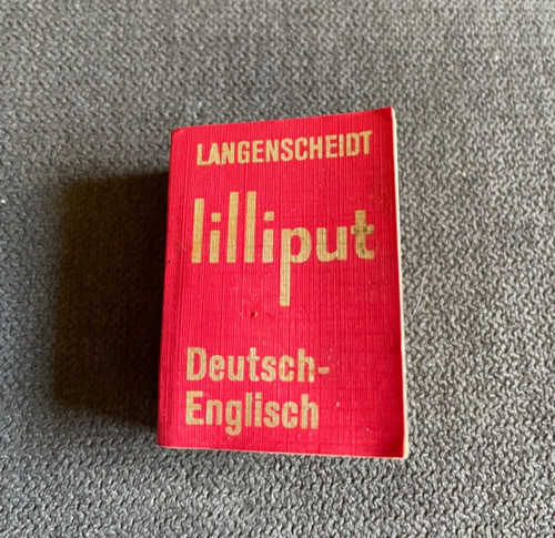 Mini Lilliput Langenscheidt Deutsch -English Dictionary | eBay