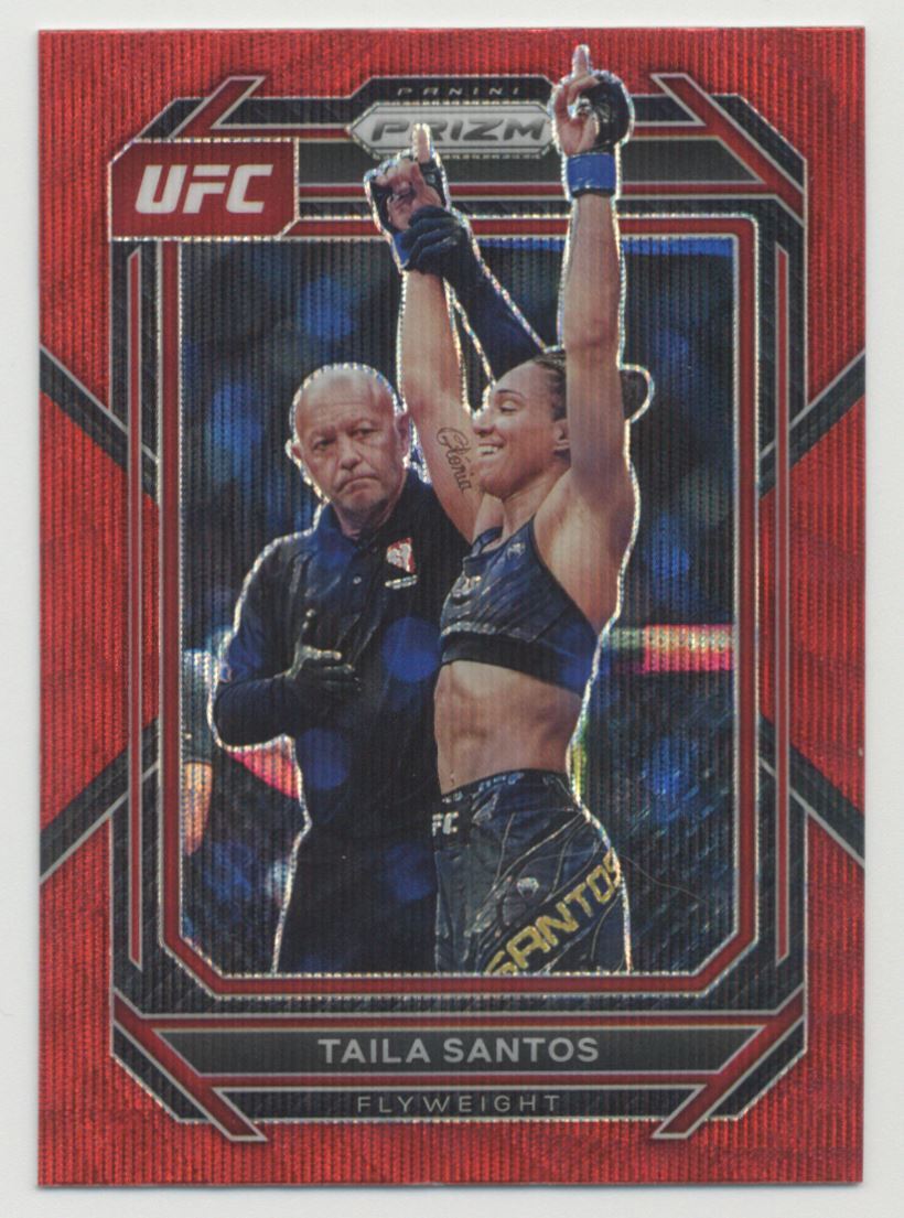 Taila Santos 2023 Panini Prizm UFC Ruby Wave Prizm #118 | eBay