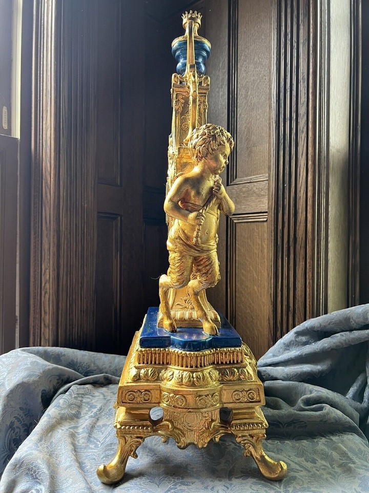 Vintage Louis XV Baroque Mantel Clock W/ Faun Putti Reproduction | eBay