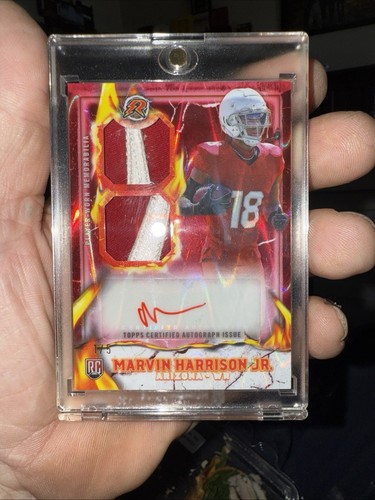 Marvin Harrison Jr Patch Audio Lpa- Mh Card Is 1/5 Color Match | eBay