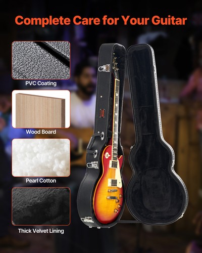 Electric Guitar Hard Case 41.34 in With Lock Handle And Key for LES ...