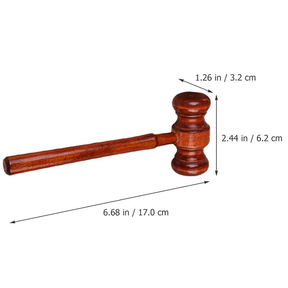 5Pcs Judge Wooden Gavel Judge Hammer Court Hammers Wooden Hammer Toys ...