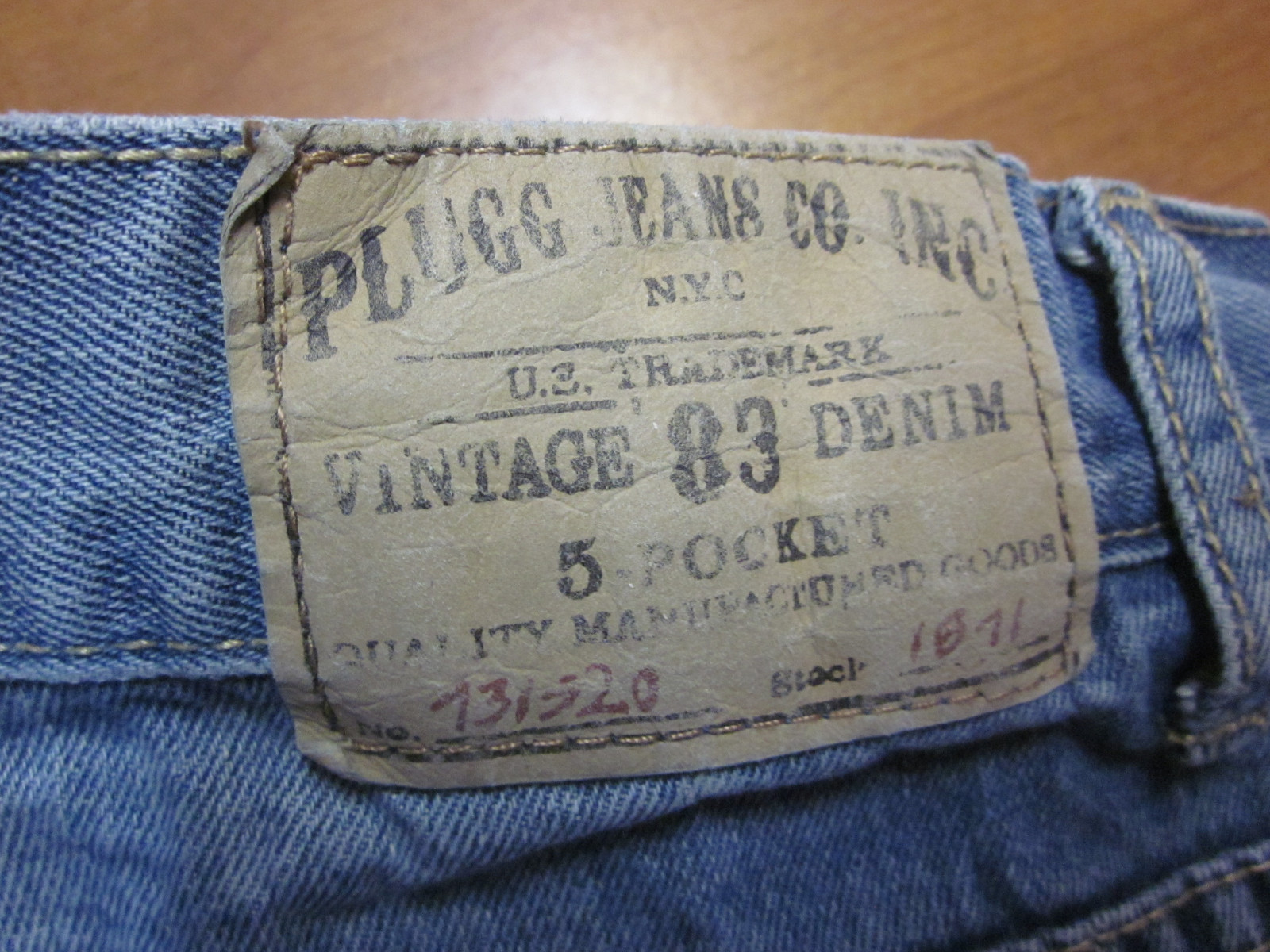 Vintage Plugg Jeans Co Inc Vintage 83 denim Jeans 34x29.5 Pre-owned EUC ...