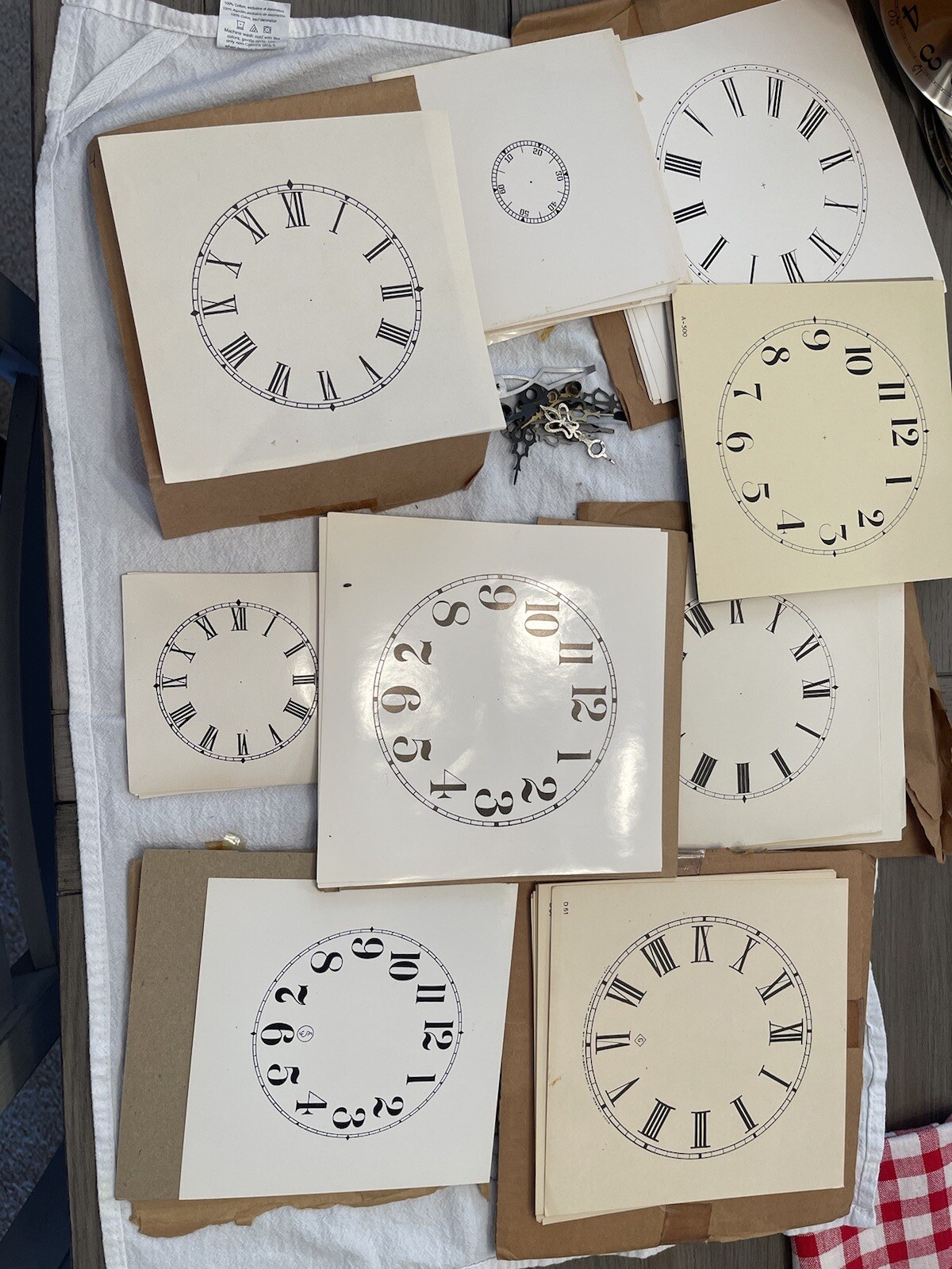 20 Paper Clock Faces - Vintage | eBay