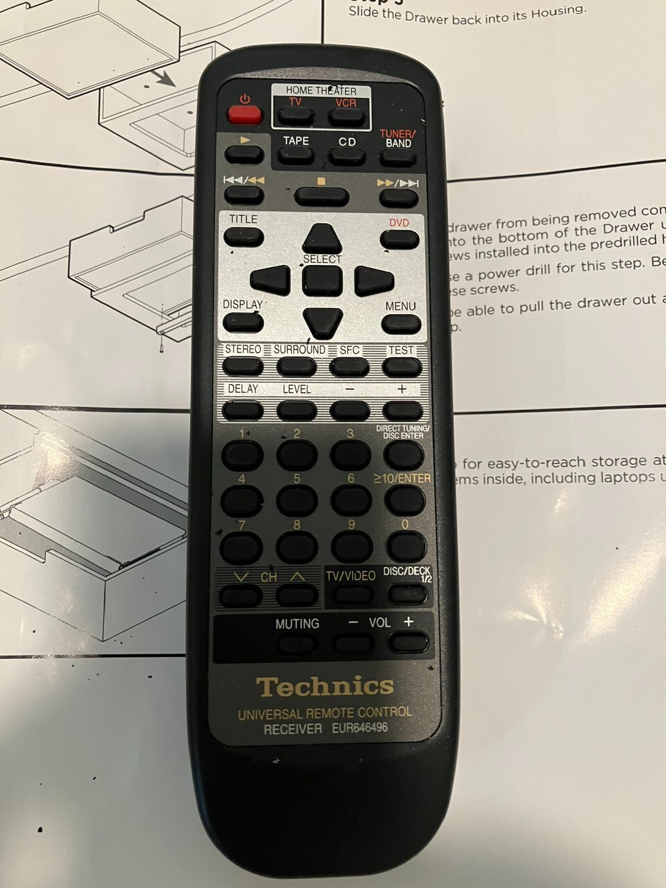 Technics Universal Remote Control RECEIVER EUR646496 | eBay