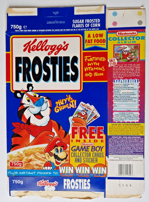1995 Kelloggs Cereal Frosties Nintendo Gameboy Collector Cards Complete ...