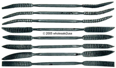 Italian Type 8pc Wood Rasp Riffler Woodworking Files | eBay