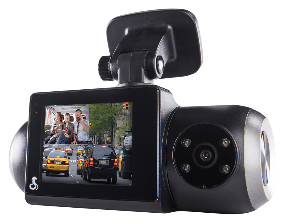 Cobra SC 201 Dual-View Smart Dash Cam with Built-In Cabin View - Black ...