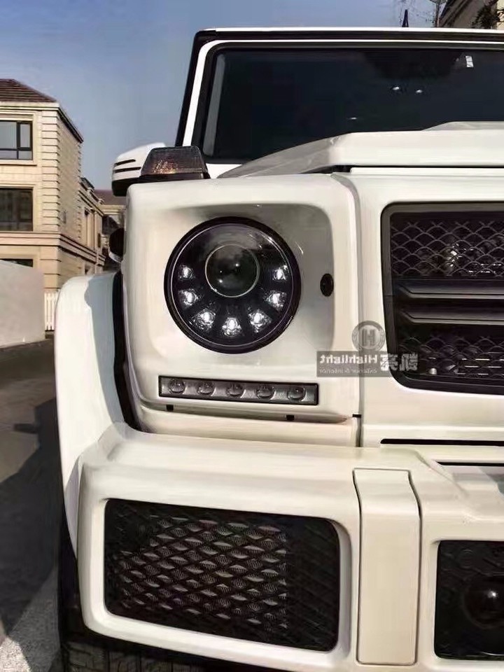 2007 - 2017 for Mercedes Benz G-class W463 Black LED DRL HEADLIGHTS G63 ...