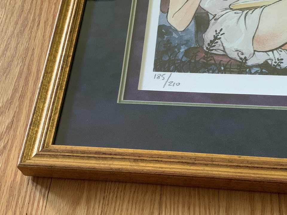 Milo Manara Signed Print “Inspiration”, 185/210, Framed 19.5” X 17.5 ...