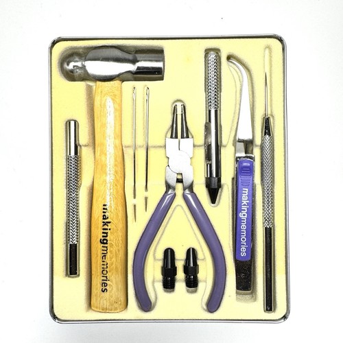 Making Memories Craft Tool Kit Scrapbooking 10 Piece Set In Tin Case | eBay