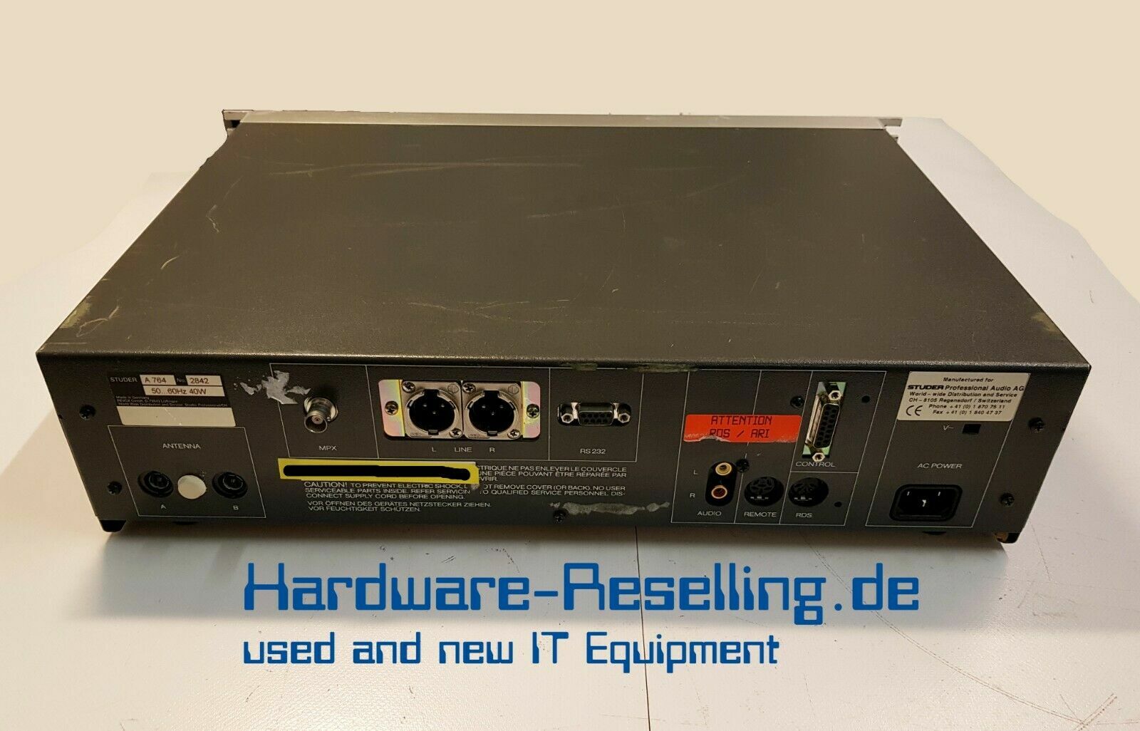 Studer A764 FM Tuner RDS / ARI Professional Broadcast Tuner | eBay UK