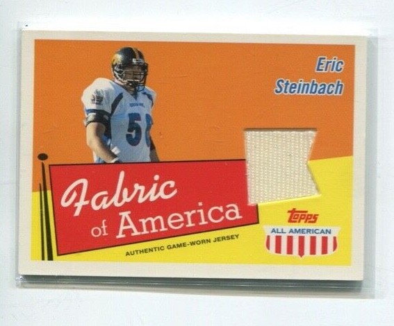 2003 Topps All American - ERIC STEINBACH - College Game Jersey - IOWA ...