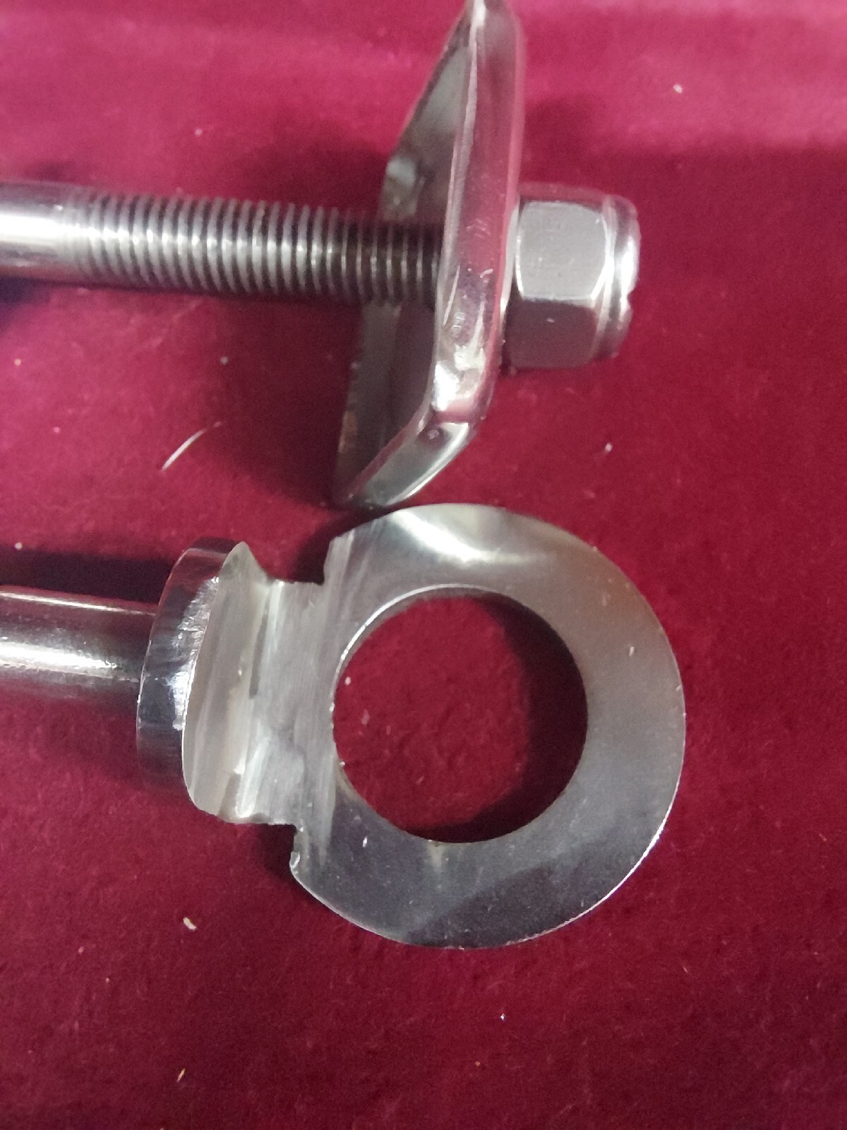 Triumph Tiger Cub Plunger Rear Wheel Adjuster Plates W996 X 2 for sale ...