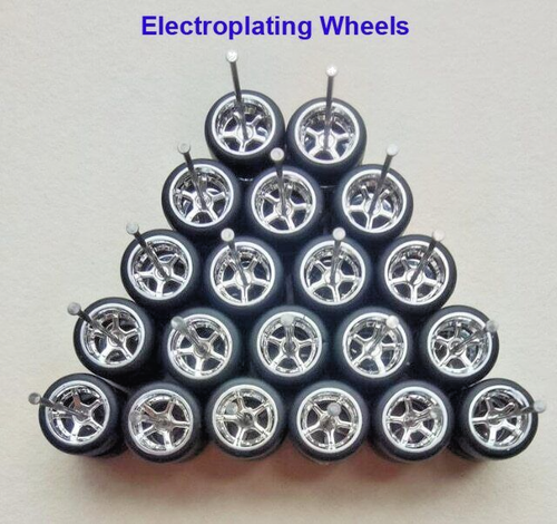10 Sets - CHROME Advan 5 Spoke - Hot Wheels Rims & Real Riders Rubber ...