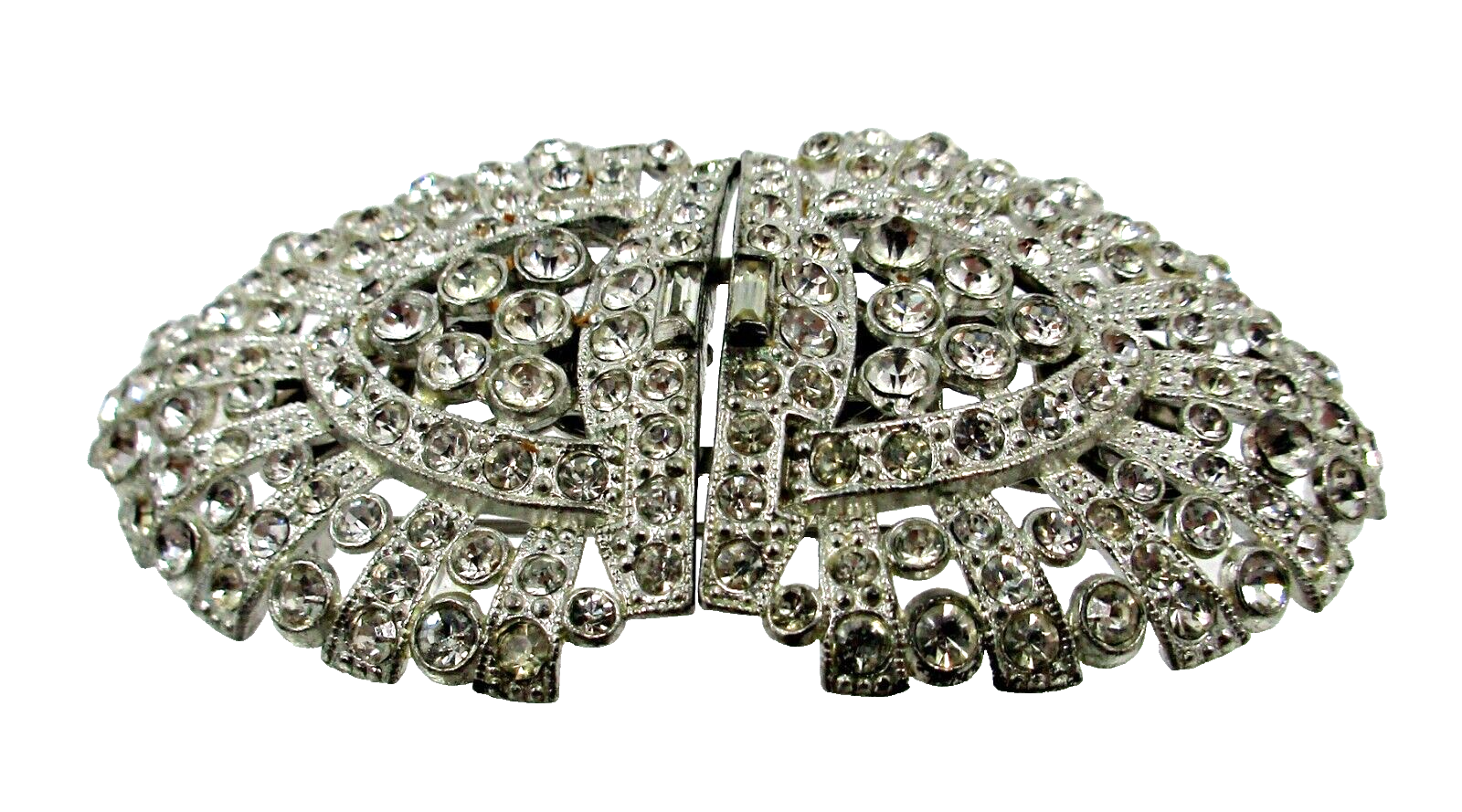 Vintage CORO DUETTE Signed Clips Duette Brooch Rhinestone 1930's Pat ...