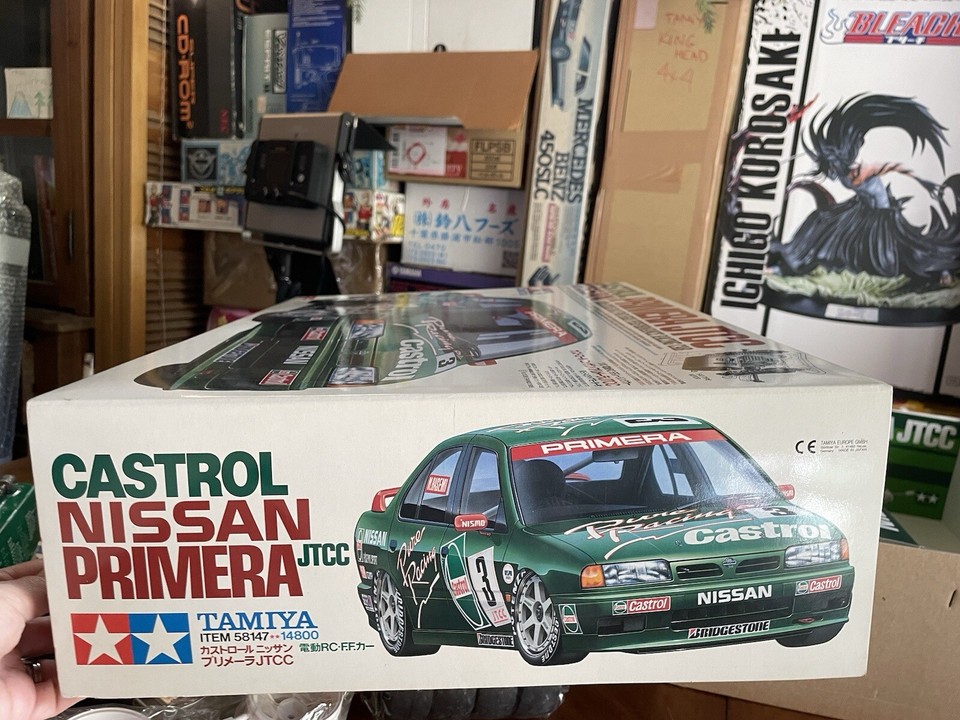 Tamiya 1/10 CASTROL NISSAN PRIMERA JTCC 58147 RC PAINTED RARE | eBay