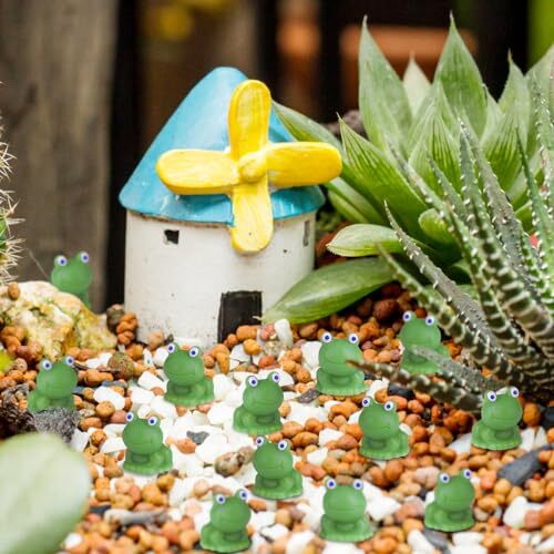 Mini Resin Frogs 60PCS Green Tiny Little Frogs Figures Miniature ...