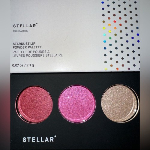 STELLAR Stardust Lip Powder Palette 01 RARE DISCONTINUED Trio Pink ...