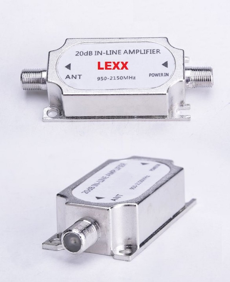 SATELLITE INLINE AMPLIFIER SIGNAL BOOSTER DISH NETWORK ANTENNA AMP ...