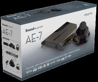 Creative Labs Media SB1800/SB1521 Sound Blaster Sound Card AE-7 - Black ...
