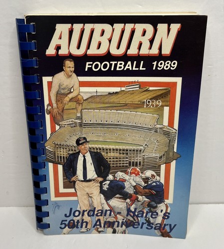Auburn Football 1989 Jordan-Hare's 50th Anniversary Program Media Guide ...
