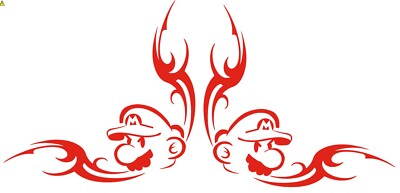 Motiv Aufkleber Sticker Super Mario Seitenscheibe Decal Vinyl | eBay