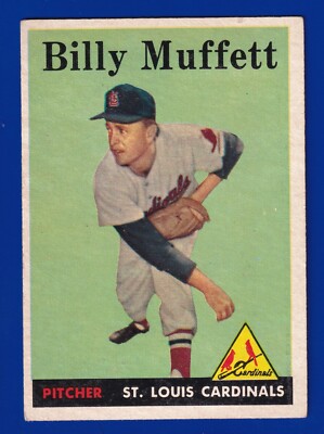 BILLY MUFFETT ROOKIE cardinals 1958 TOPPS #143 VG-EX NO CREASES | eBay