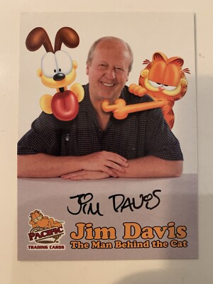 JIM DAVIS autograph GARFIELD creator 2004 Pacific Trading Card #21 ...