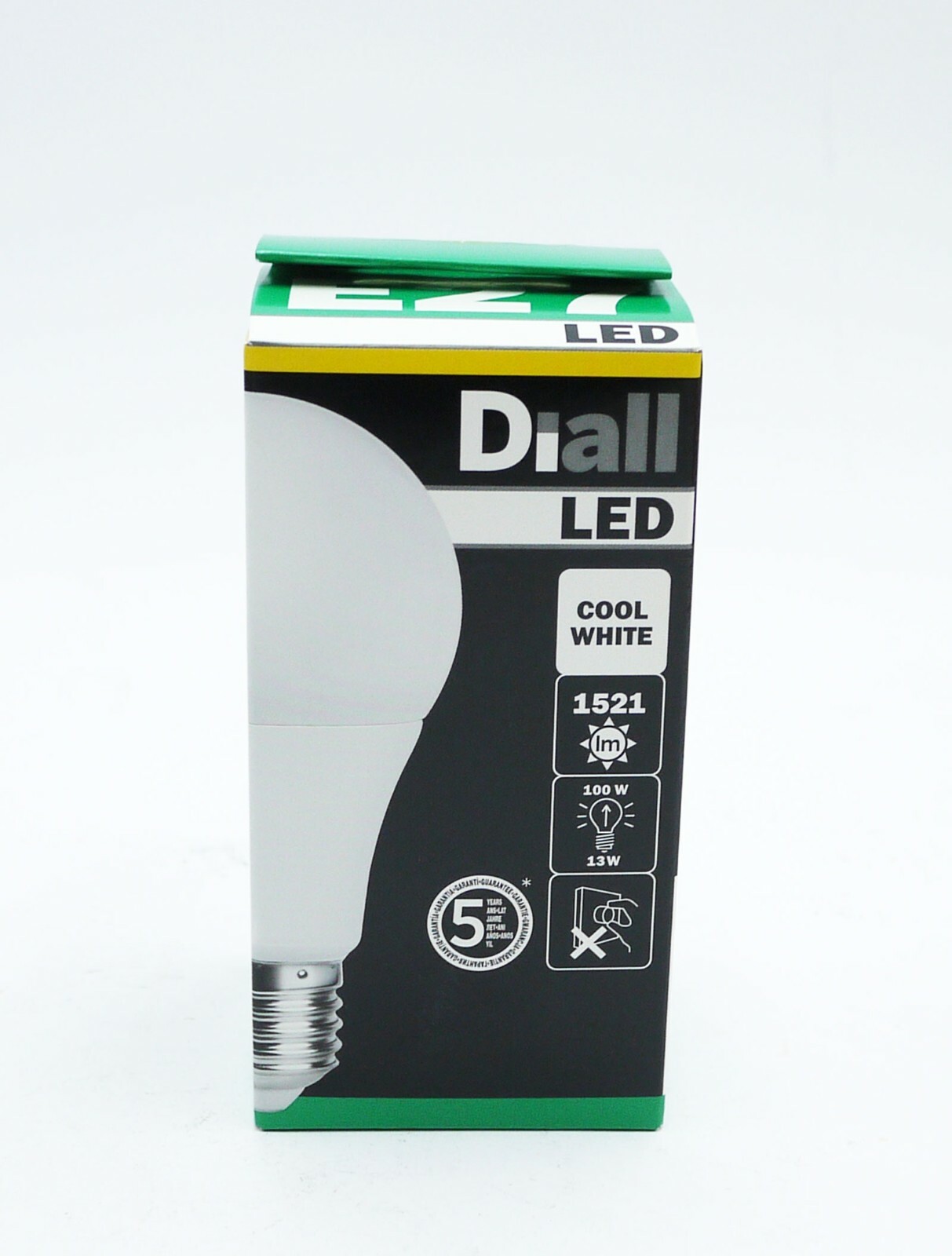 DIALL LED LIGHT BULBS "B22 WARM WHITE"/"E27 COOL WHITE" 13.5W=100W ...