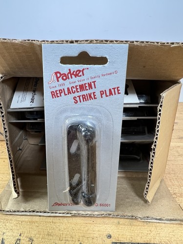 Lot of 69 NOS Screen & Storm Door Replacement Strike Plate Black -S ...
