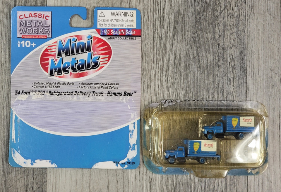 N Scale - CMW - Mini Metals - '54 Ford F-700 Delivery Truck - Hamms ...
