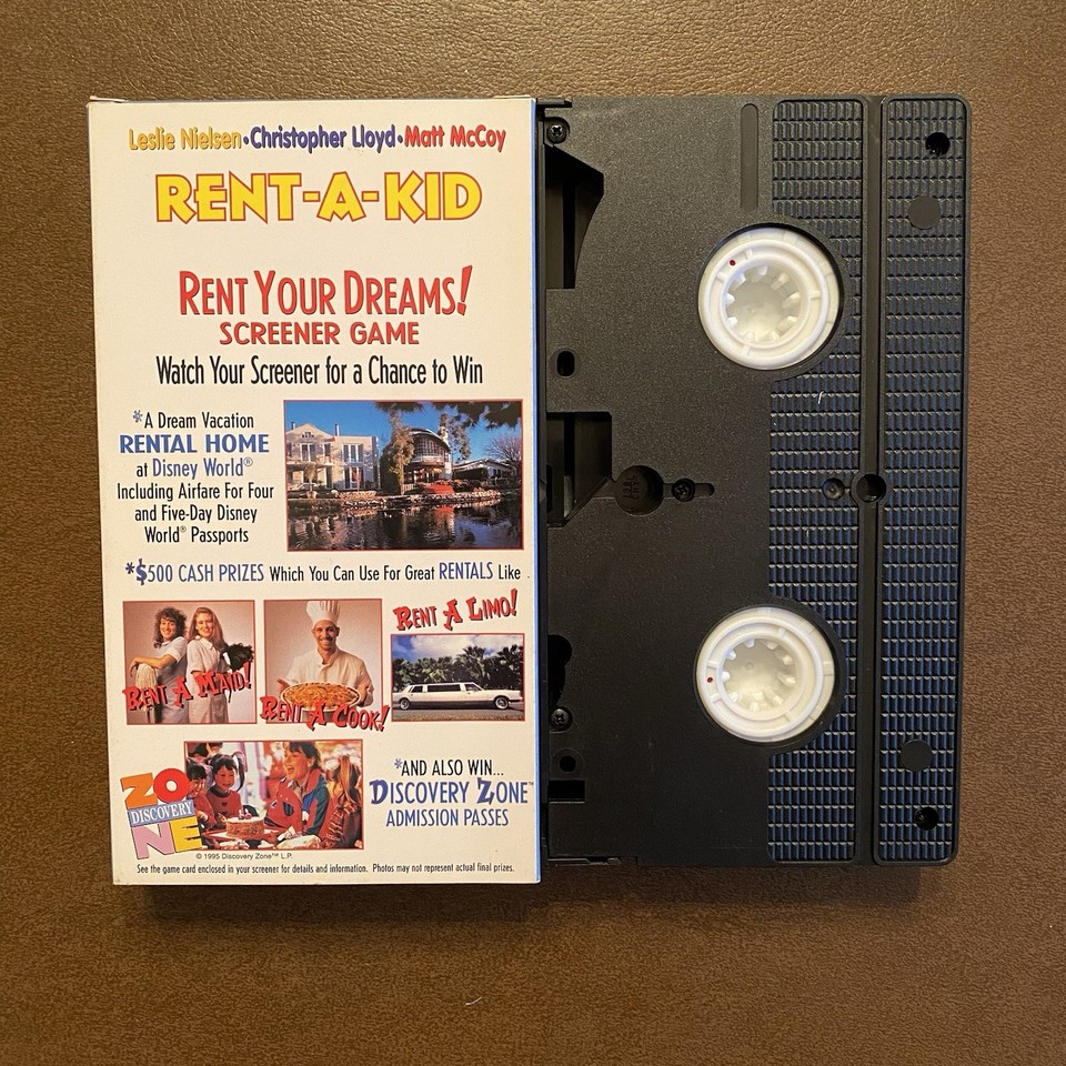 Rent-A-Kid VHS 1997 Screener Promo Tape Leslie Nielsen Christopher ...