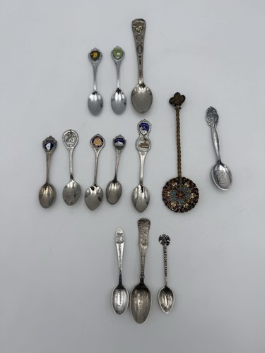 Lot Vintage (3) Sterling Silver 925 State Collectible Spoons US Japan ...