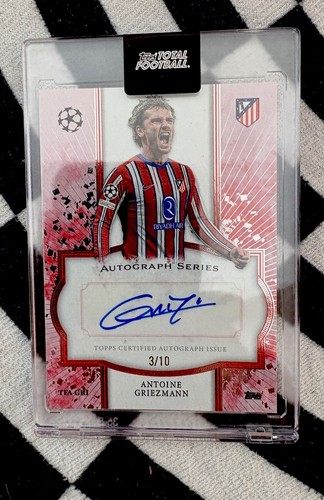 Autograph Series Topps Total Football Antoine Griezmann 3/10 Atletico ...
