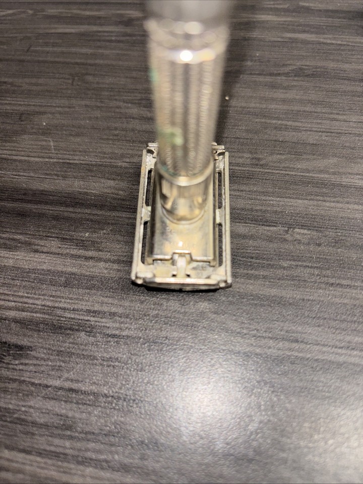 (2) Vtg 1959 Gillette Fat Boy Adjustable TTO Safety Razor Made in USA 2 ...