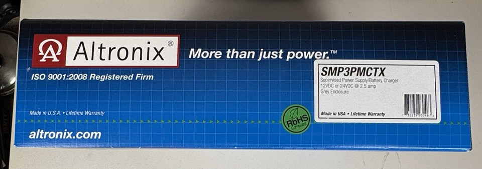 Altronix SMP3PMCTX Supervised Power Supply Battery Charger Grey ...