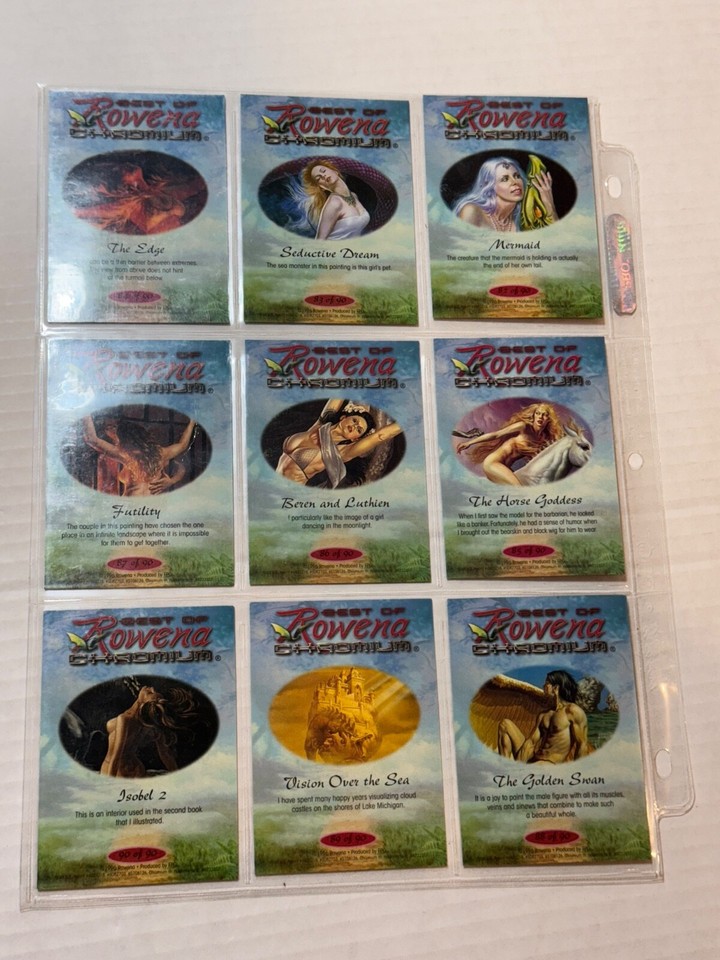 BEST OF ROWENA 1996 CHROMIUM FANTASY CARDS VINTAGE COMPLETE SET NEAR ...