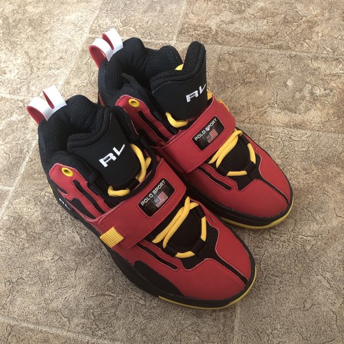 Polo Sport Ralph Lauren PS100-SK-HTL High Top Sneakers Men's Size 7 Red ...