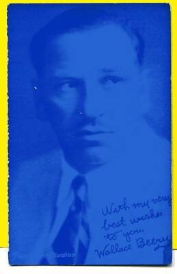 Wallace Beery Paramount Movie Star Exhibit Supply Co. Vintage Postcard ...