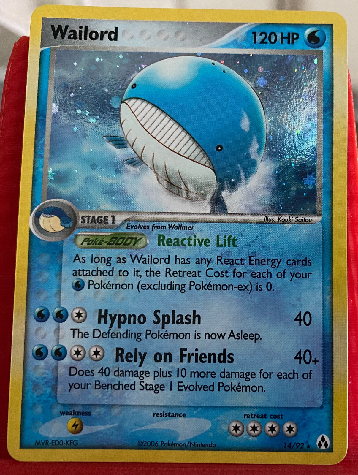 Pokemon Wailord Card