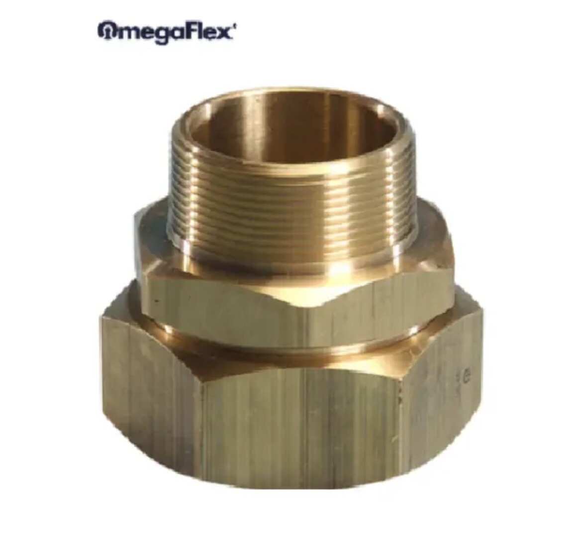 Omegaflex 2” Tracpipe Straight Male Adapter - AutoFlare FGP-FST-2000 ...
