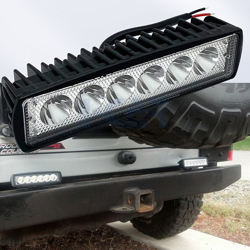18W 6 LED Car LED Work Light DRL Spotlight Auto Offroad SUV Truck ...