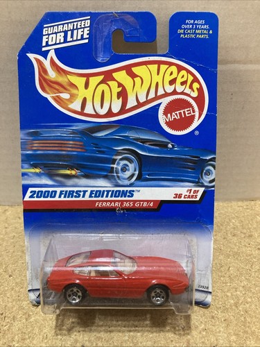 Hot Wheels 2000 First Editions Ferrari 365 GTB/4 Collector #061 in Red ...