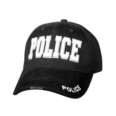 Rothco Low Profile Police Baseball Cap Hat Black #9383 | eBay