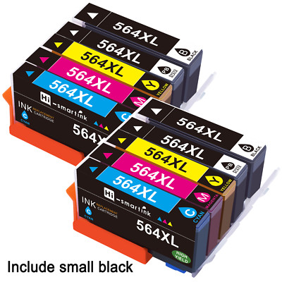 10 High Yield 564XL Ink Cartridge for HP Photosmart 7525 C309a Deskjet ...
