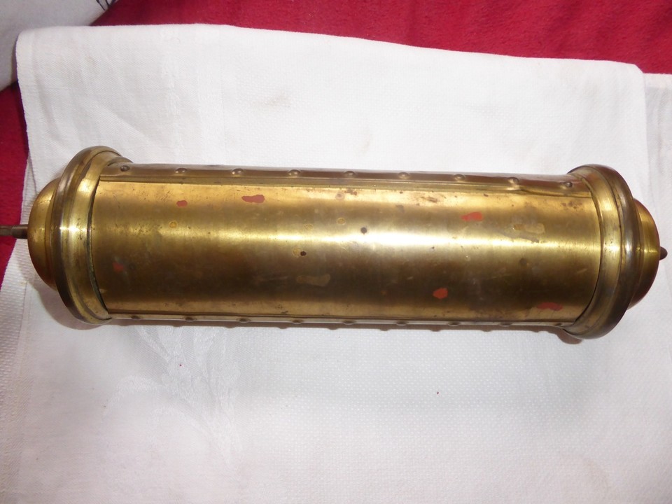 ANTIQUE GRANDFATHER CLOCK WEIGHT Brass Shell Only (no weight) | eBay