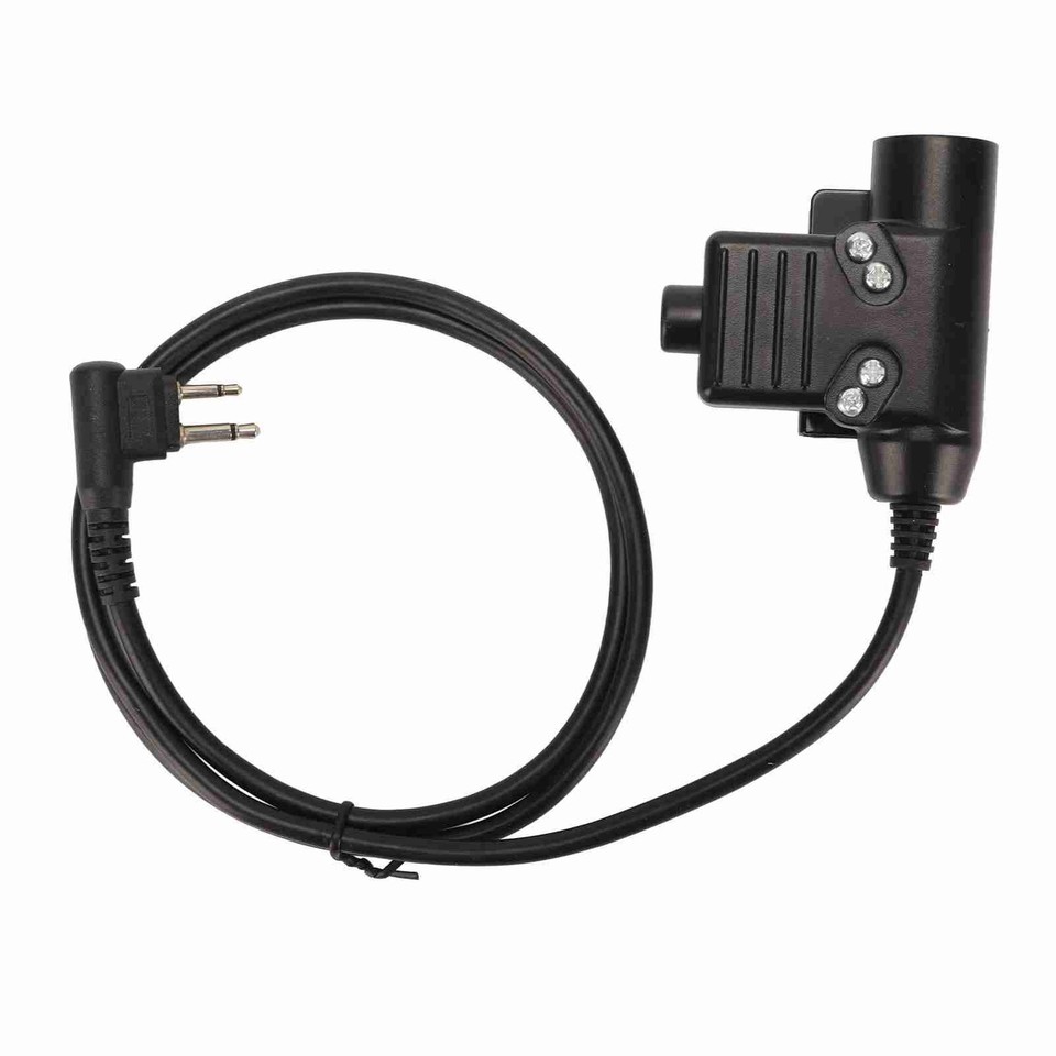 U94 PTT System Adapter 2 Pin M Head Dual Plug Waterproof Push To Talk ...